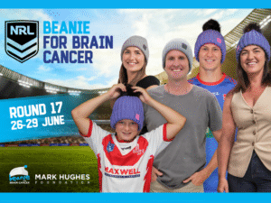 NRL Launch Beanie for Brain Cancer Round | Mark Hughes Foundation